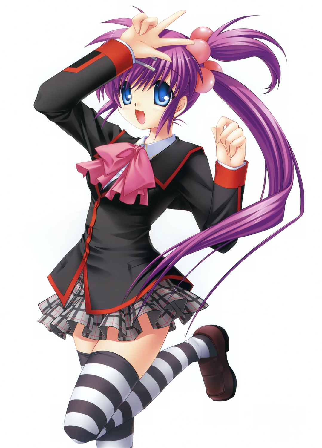 key hinoue itaru little busters! saigusa haruka seifuku thighhighs | #849892 | yande.re